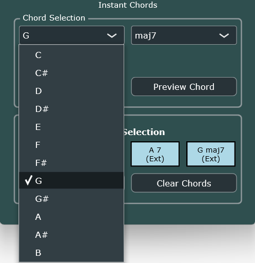Instant Chords Lite by Andrew Milner Music - MIDI Plugin VST3