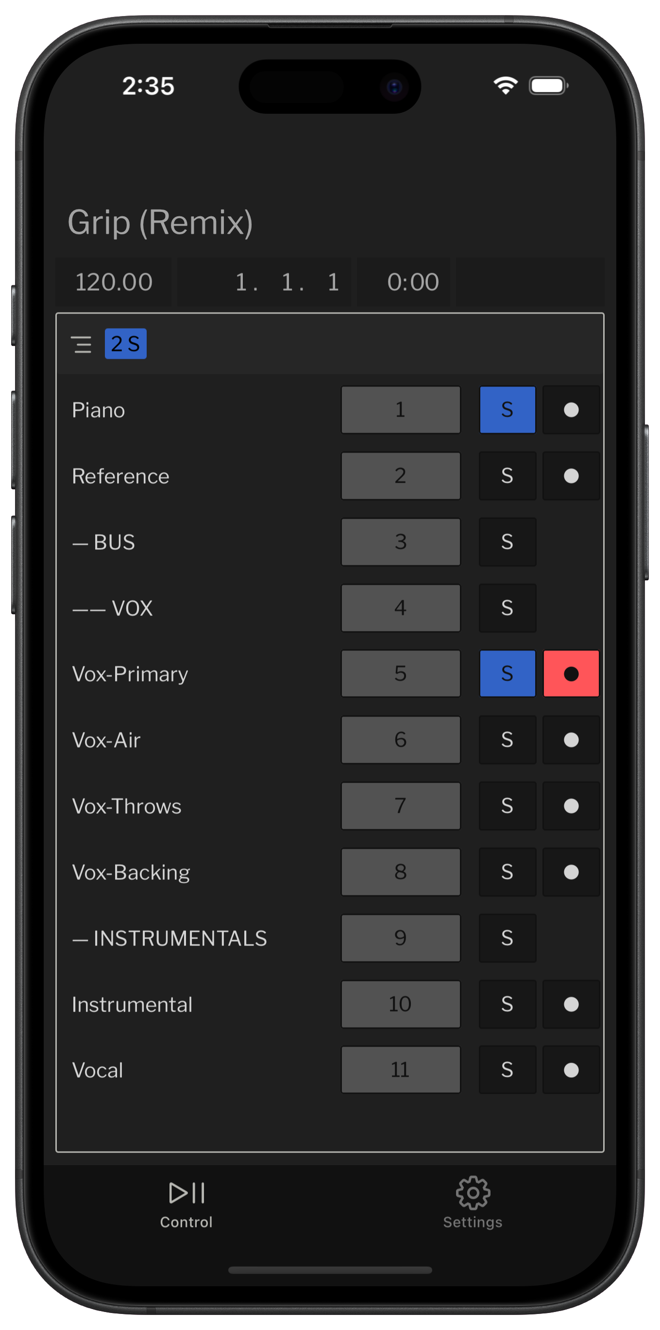 Grip by Adam Baker - Ableton Live Controller App