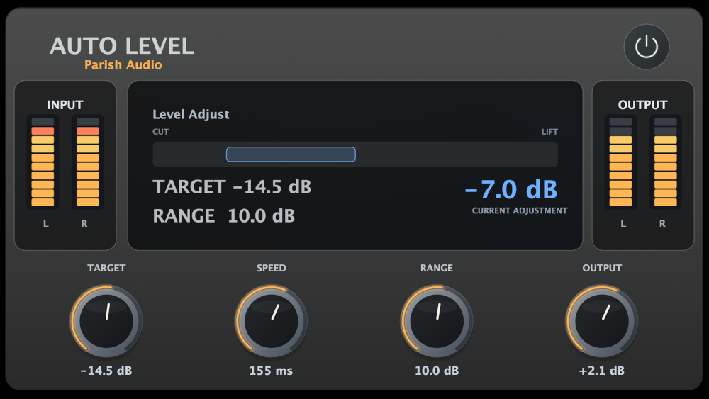 Auto Level by Parish Audio - Auto Leveler Plugin VST3 Audio Unit