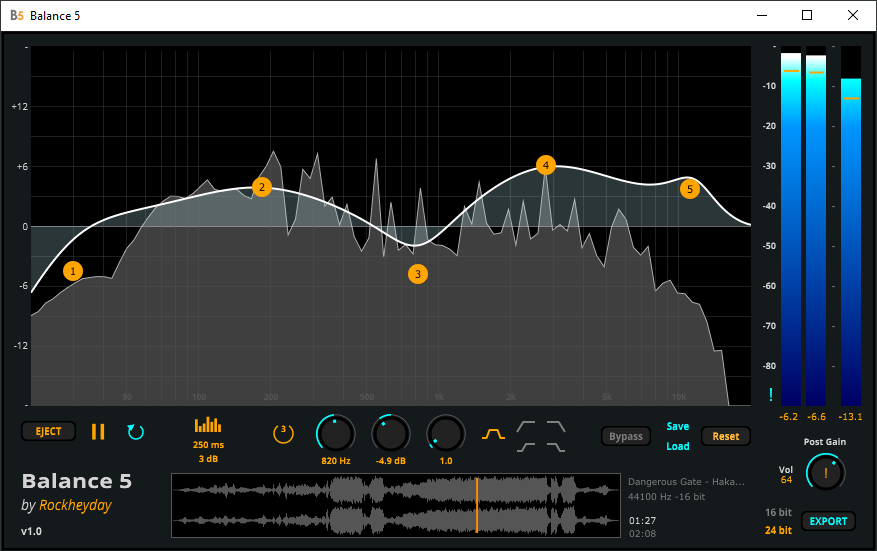 Balance 5 - High-Precision Parametric Equalizer by Rockheyday - EQ ...