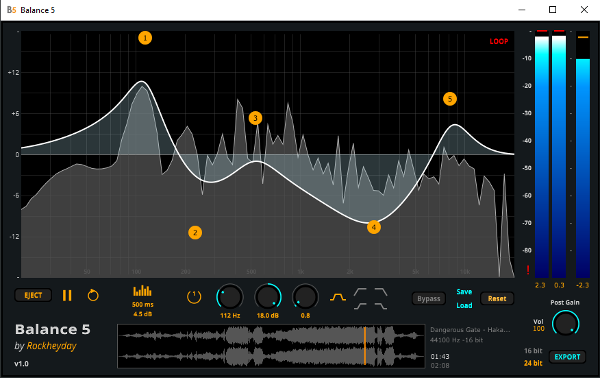 Balance 5 - High-Precision Parametric Equalizer by Rockheyday - EQ ...