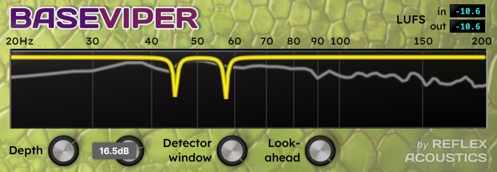BaseViper by Reflex Acoustics - Dynamic EQ Plugin VST3 Audio Unit AAX