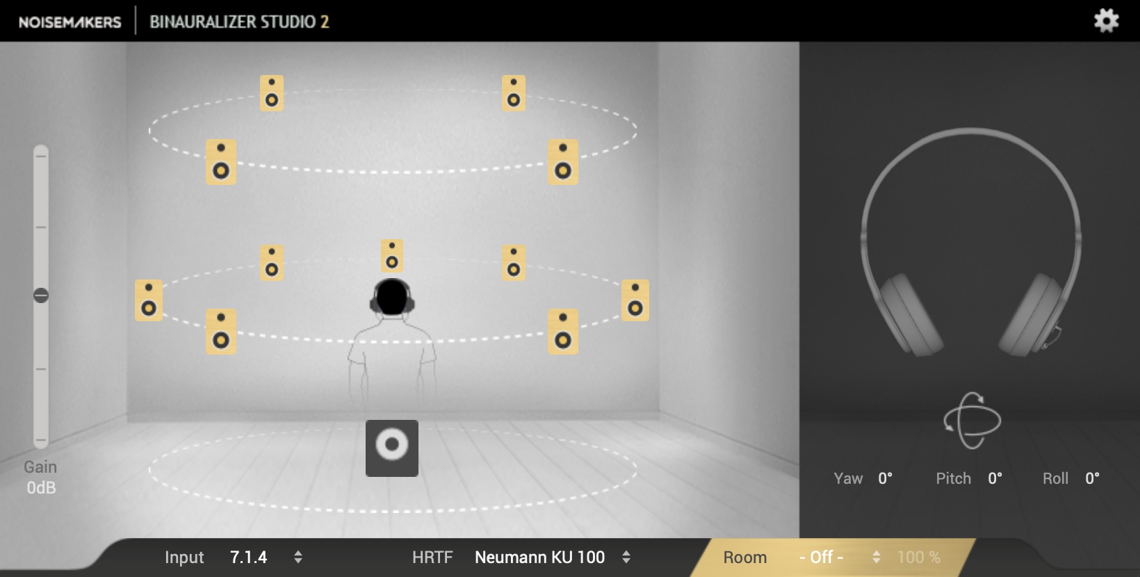 Binauralizer Studio 2 by Noise Makers - Binaural Plugin VST3 Audio Unit AAX