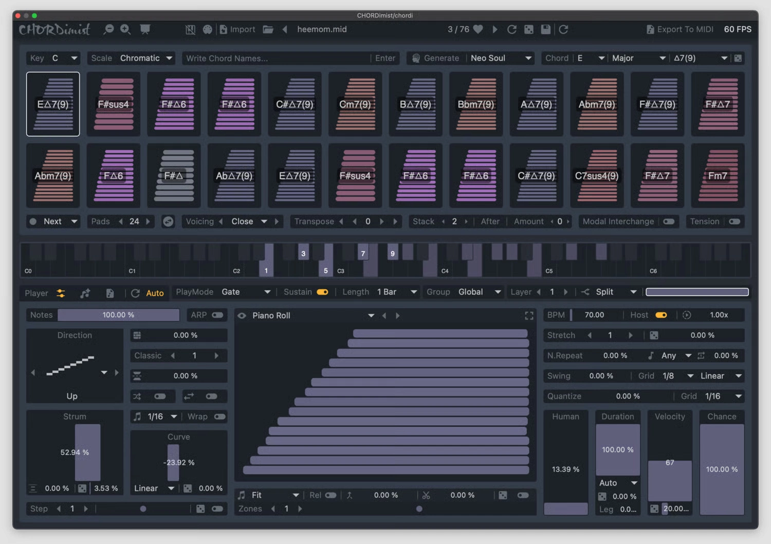 CHORDimist by LEESTRUMENT - MIDI FX / Utility Plugin VST3 Audio Unit