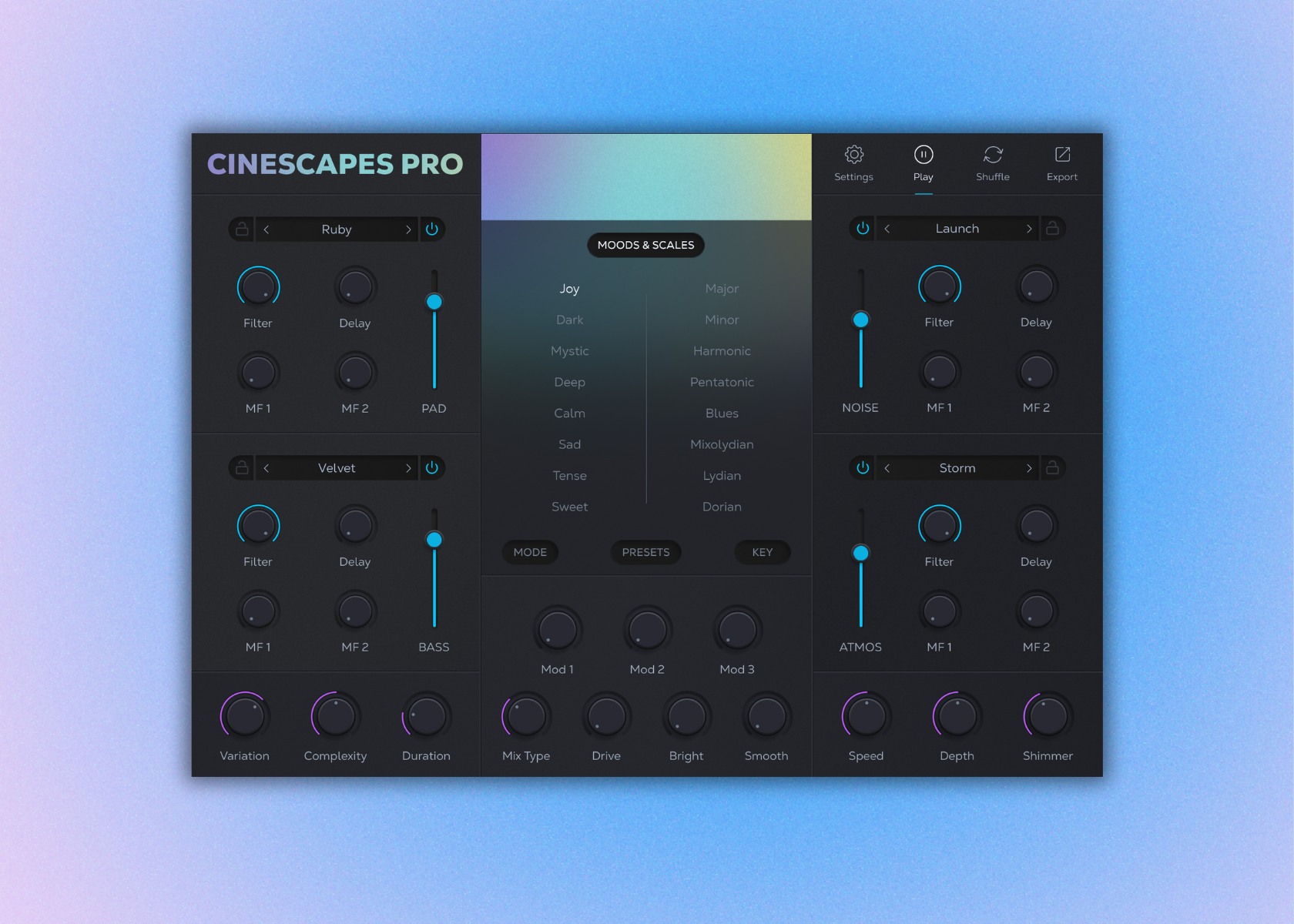 Rast Sound updates 'Cinescapes PRO' Ambient Music Assistant to v1.2