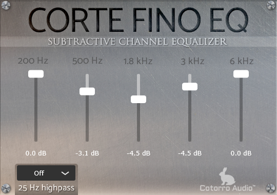 Cotorro Audio releases Corte Fino EQ - Free Subtractive Equalizer ...