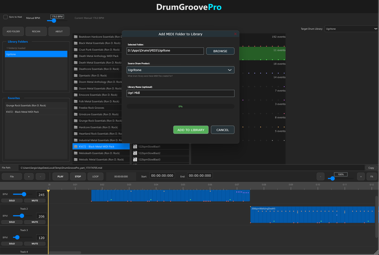 DrumGroovePro by InToEtherion - MIDI Drum Groove Workstation Plugin VST3
