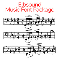 Elbsound Music Fonts Package by Elbsound.studio - Music Fonts
