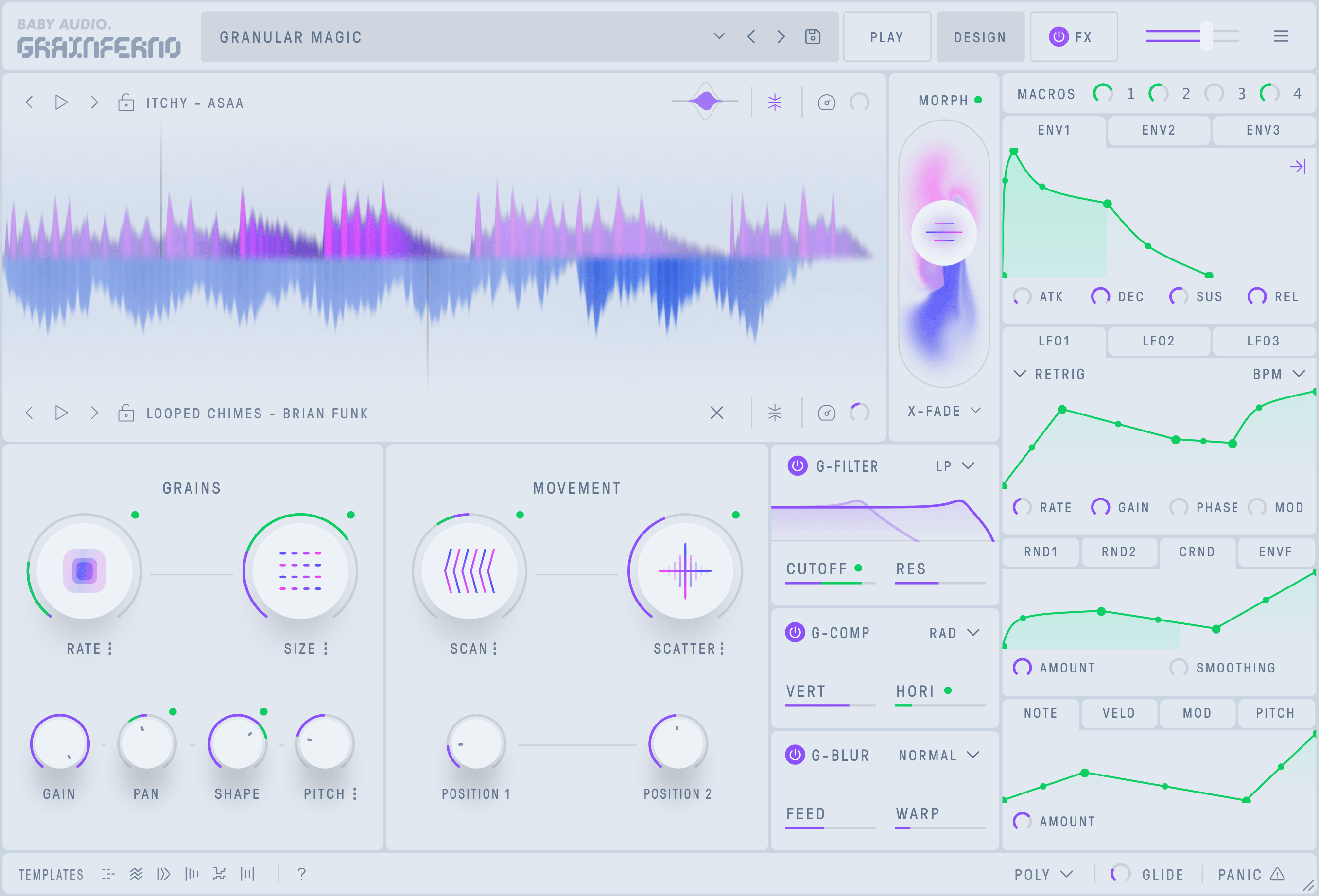 BABY Audio releases Grainferno Granular Synthesizer Plugin (VST, AU & AAX)