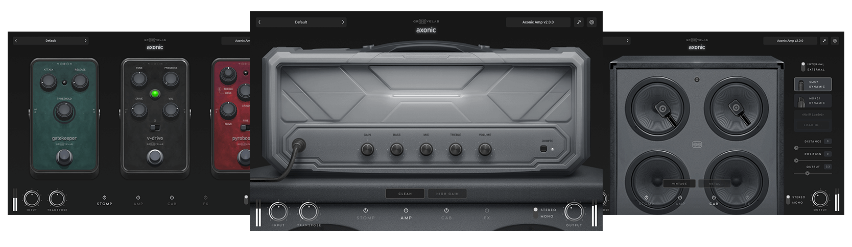 Axonic by GrooveLab - Guitar Amp and FX Modeling Plugin VST3