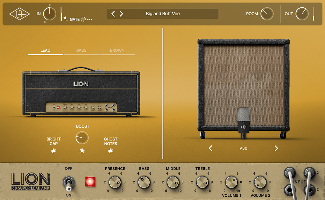 UADx Lion '68 Super Lead Amp by Universal Audio - Amp Simulator Plugin ...