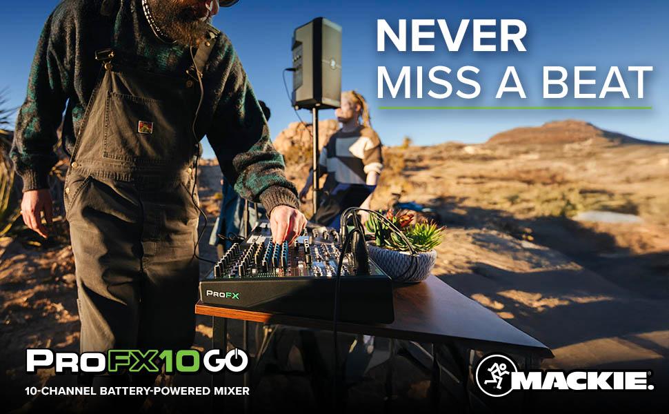 Mackie releases ProFX10 GO Battery-Powered Mixer