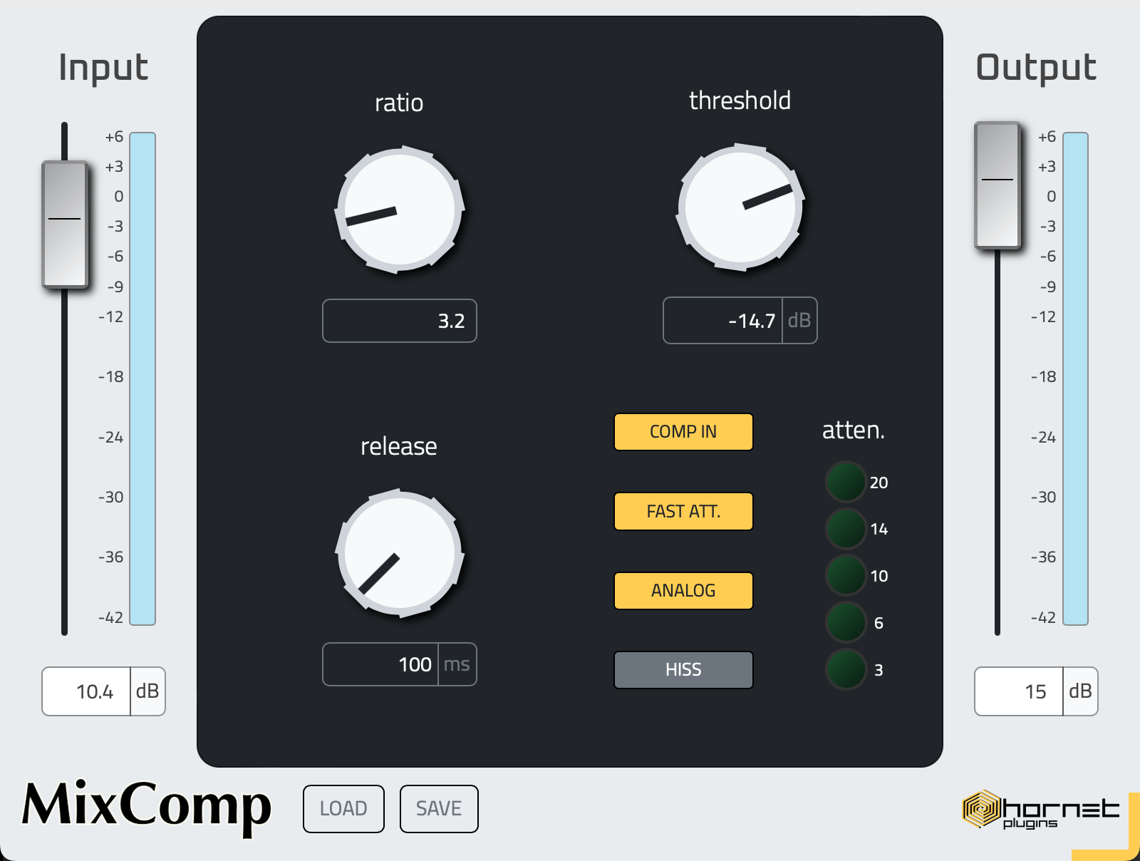 HoRNet Plugins releases MixComp - Free Compressor Plugin