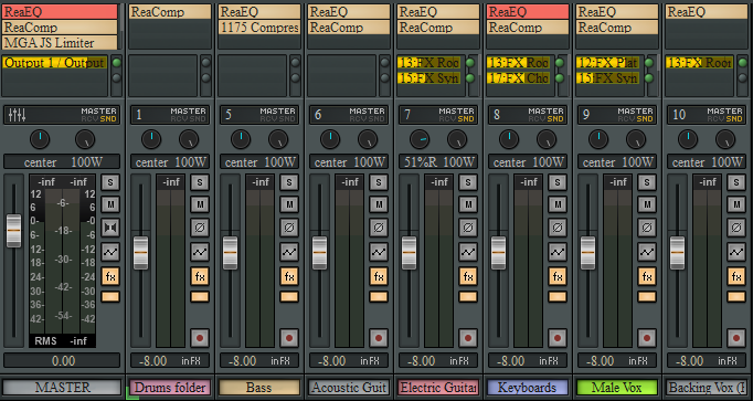 REAPER Recording Template – Stock Plug-in Version by Real Grooves Audio ...