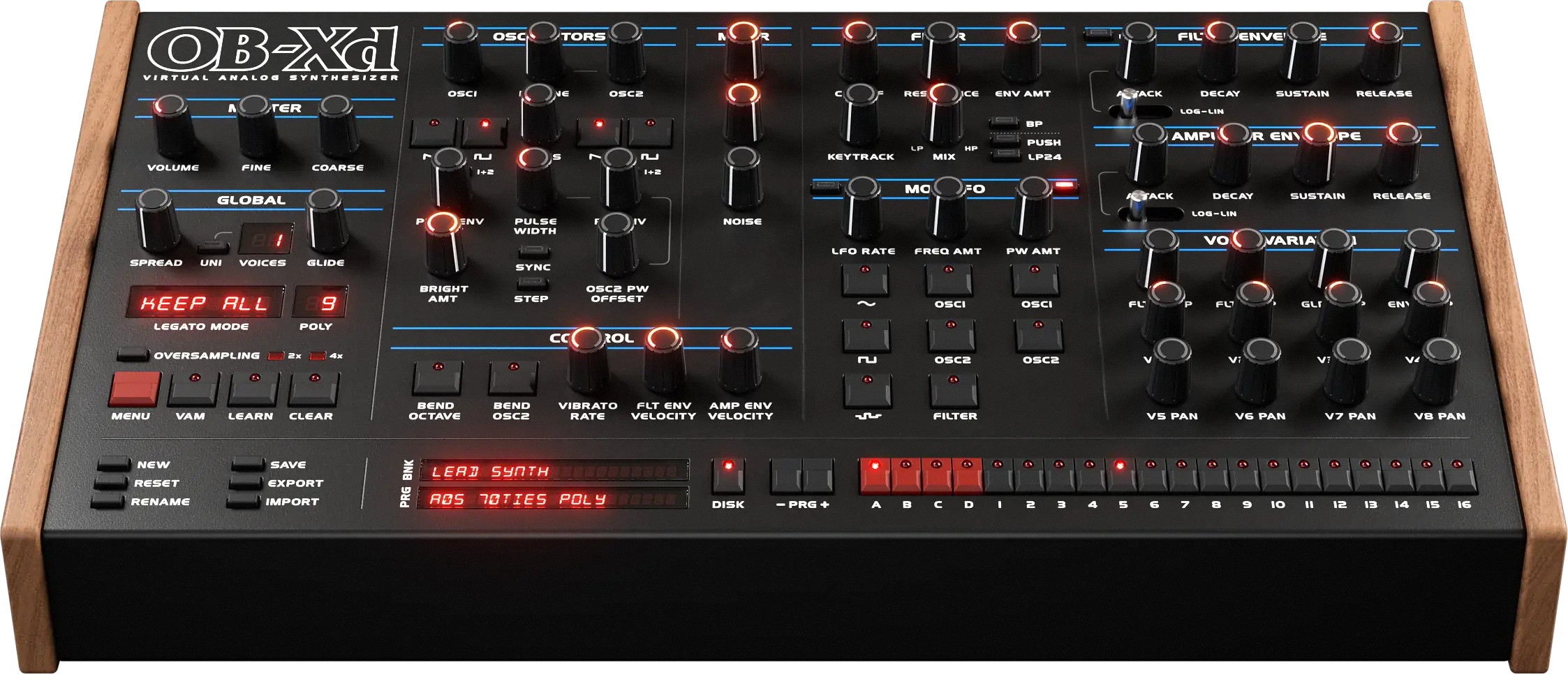 OB-Xd - Virtual Analog Synthesizer by discoDSP - Synth Plugin VST VST3 ...