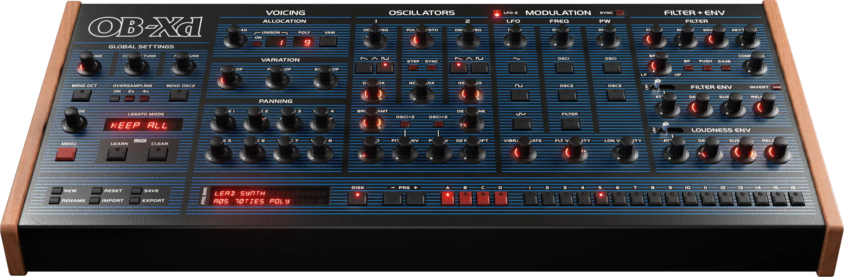 OB-Xd - Virtual Analog Synthesizer by discoDSP - Synth Plugin VST VST3 ...
