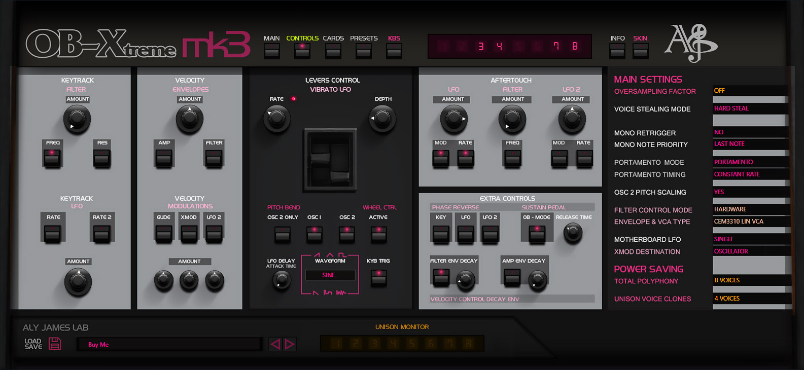 Aly James Lab releases OB-Xtreme v3.0 - Growly OB-X/OB-Xa infused synth ...