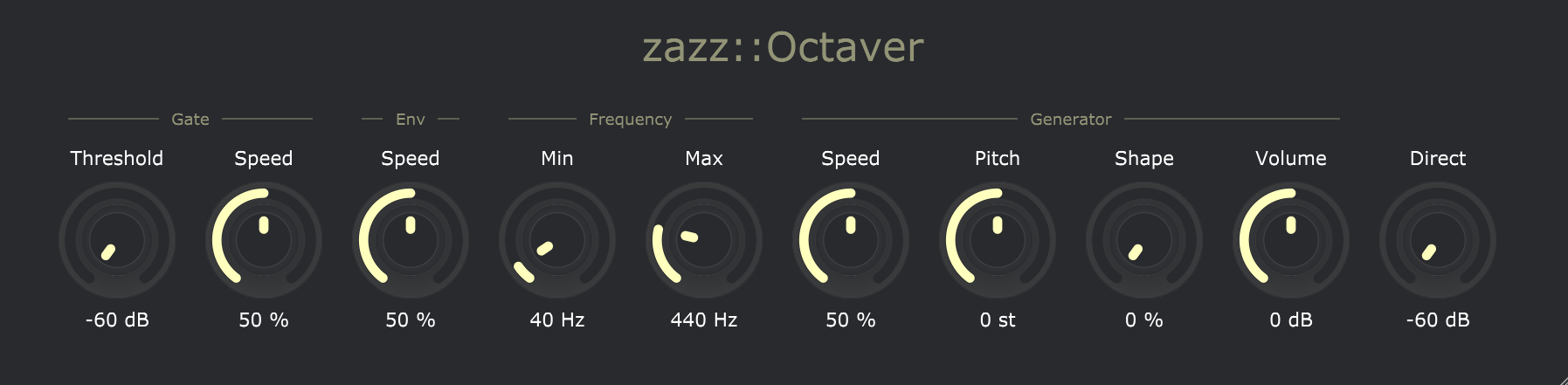 Octaver by zazz - Pitch Shift Plugin VST3