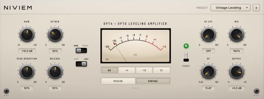 OPT4 by NIVIEM - Compressor Plugin VST3 Audio Unit