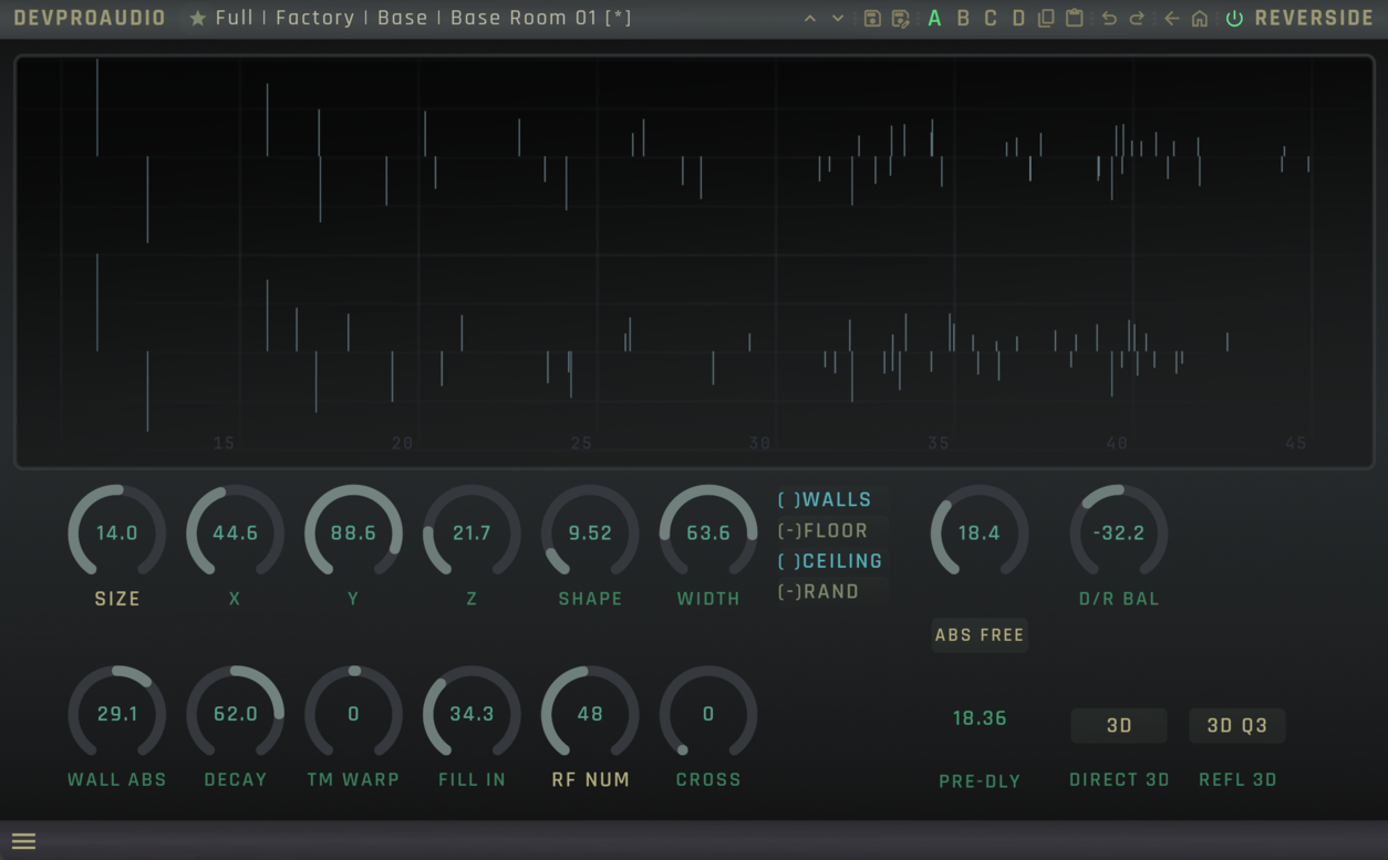 Reverside by Devproaudio - Reverb and Spatial 3D Tool Plugin VST3 Audio ...