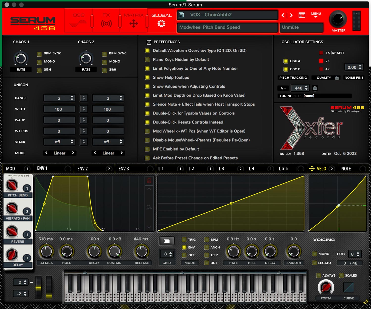 Serum 458 - Xfer Serum Skin by JDI strategics - Skin for Xfer Serum ...