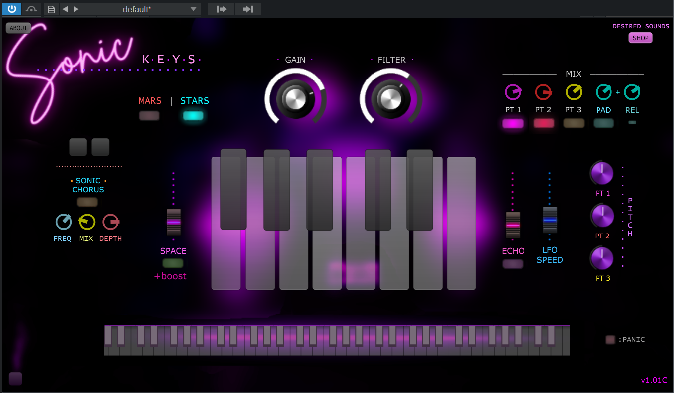 Desired Sounds updates Sonic KEYS - Free epiano plugin