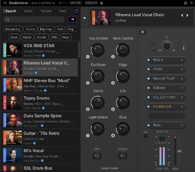 StudioVerse by Waves - Preset Library Plugin VST3 Audio Unit AAX