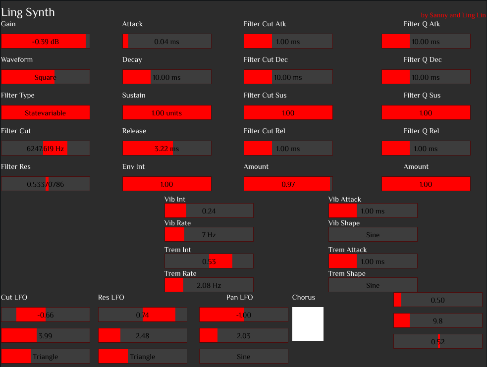 LingSynth by LingLin.Art - Subtractive Synth Plugin VST3 CLAP