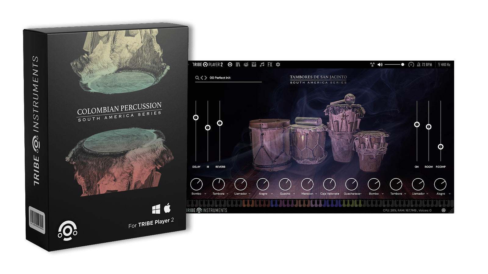 Colombian Percussion by Tribe Instruments - Latin Percussion Kit Plugin ...