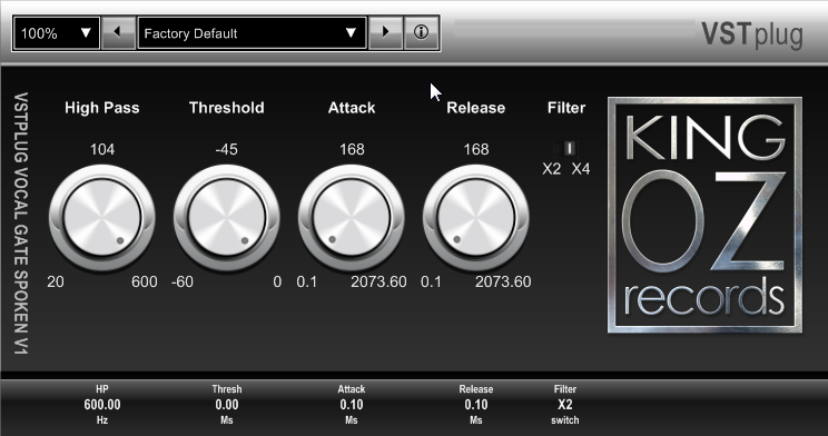 new: VSTplug vocal gate released - Effects Forum - KVR Audio
