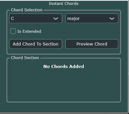 Instant Chords Lite by Andrew Milner Music - MIDI Plugin VST3
