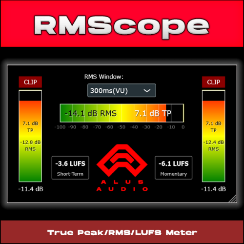 RMScope by Alus Audio - Metering Plugin VST3