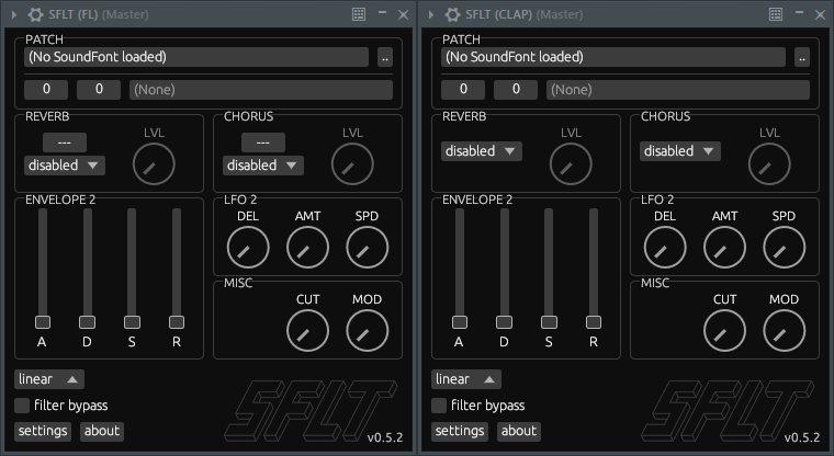 SFLT by Ash Taylor - SoundFont Player Plugin VST3 Audio Unit CLAP