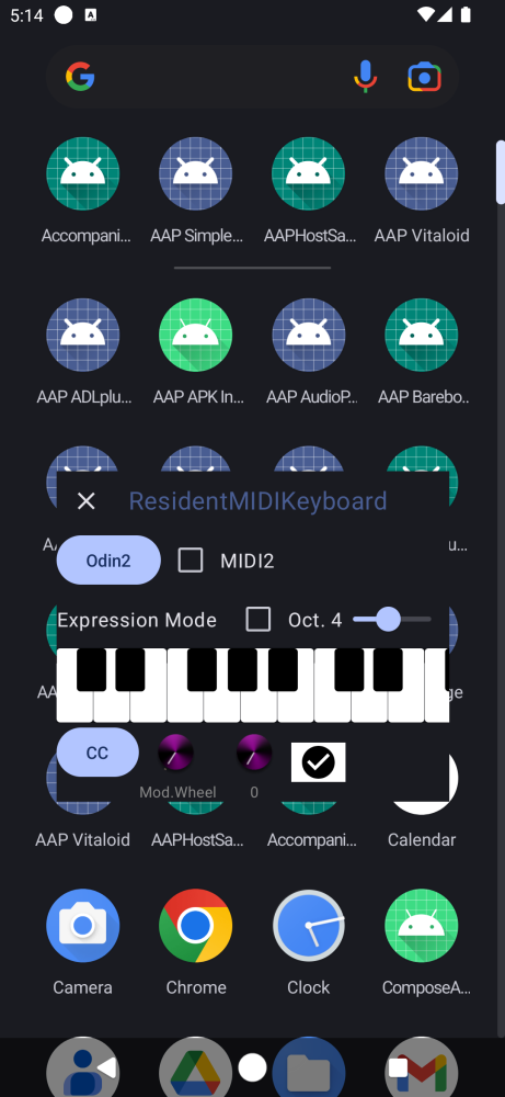 Resident MIDI Keyboard for Android by The AAP Project (Audio Plugins ...