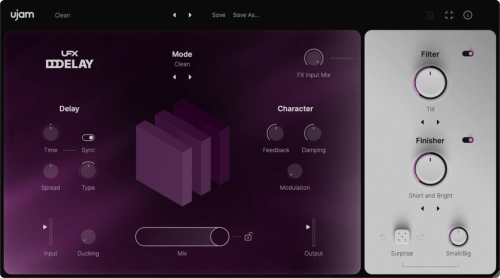 UFX Delay by UJAM - Delay Plugin VST VST3 Audio Unit AAX